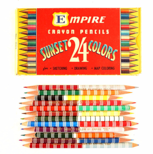 Vintage Dual Kolor Double-Sided Colored Pencils in Original Box of 24 ...